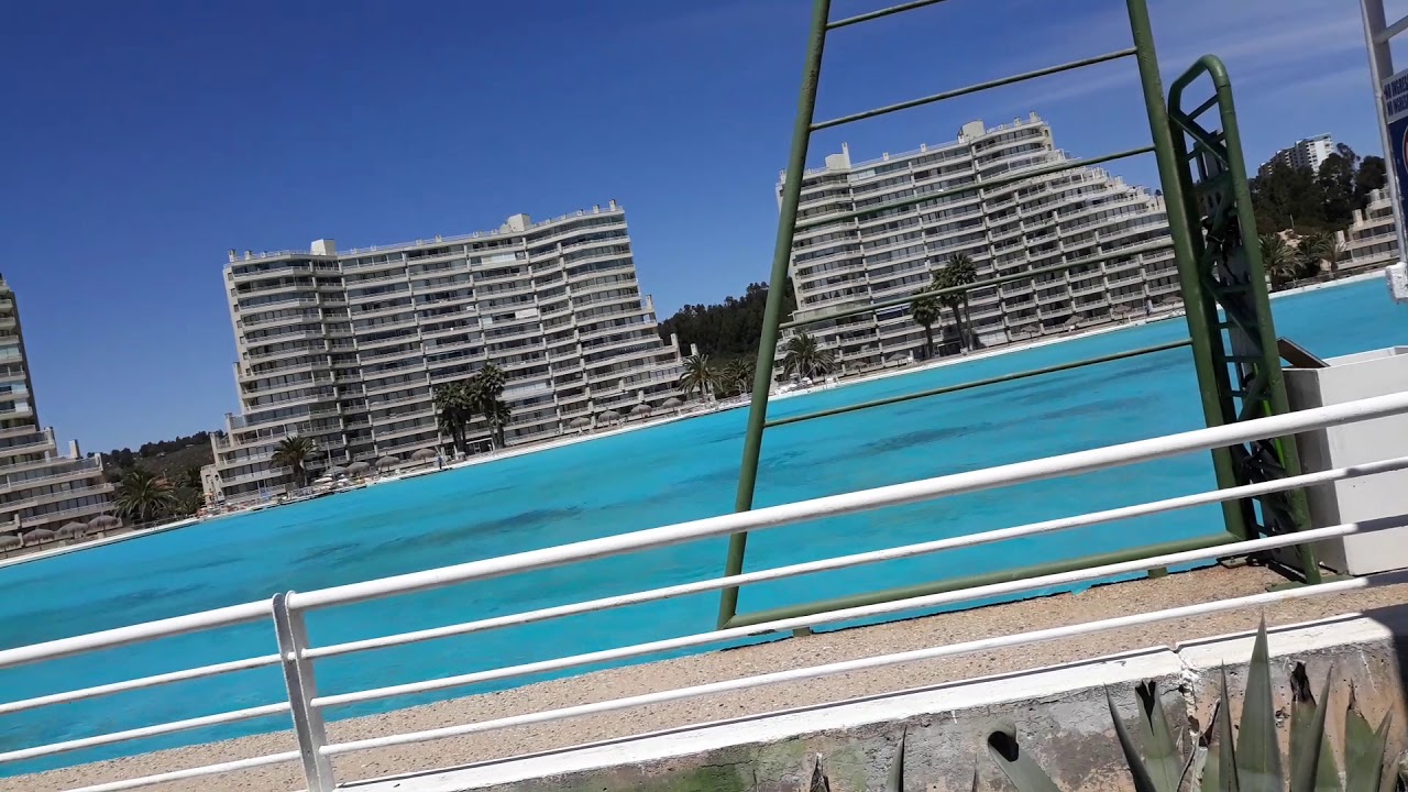 Longest swimming pool in the World @ San Alfonso del Mar Chile - YouTube