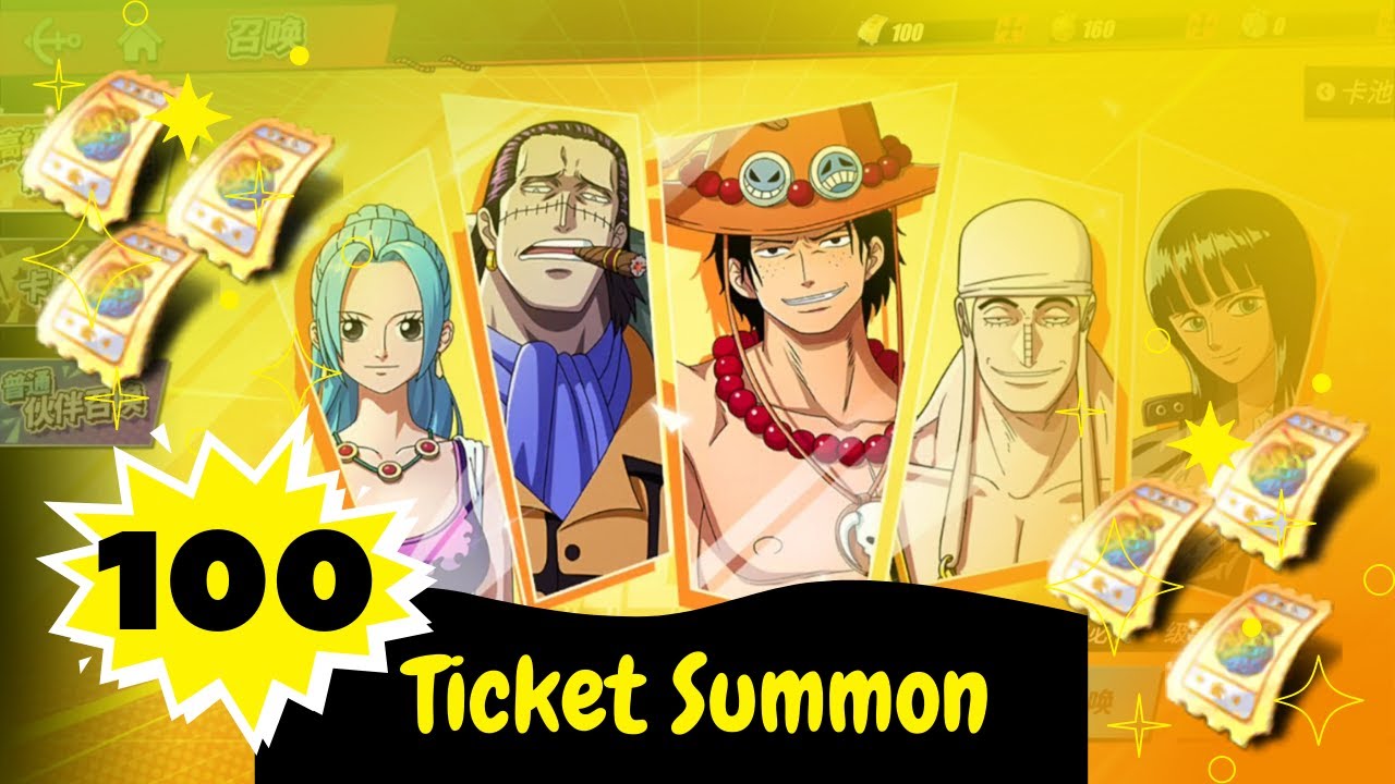 100 Ticket Summons! | One Piece Fighting Path - YouTube