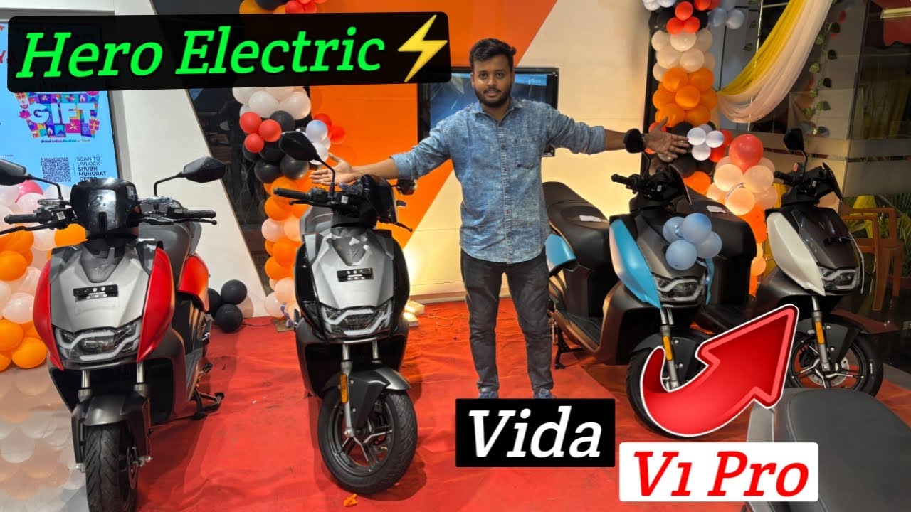 2024 New Hero Vida V1 Pro & V1 Plus Electric⚡️ Hero Video V1 Pro All ...
