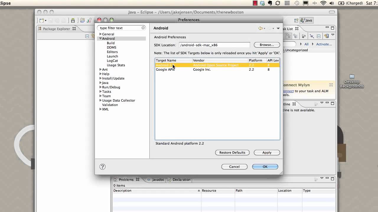Android Application Development Tutorial 4 Setting up an Android ...
