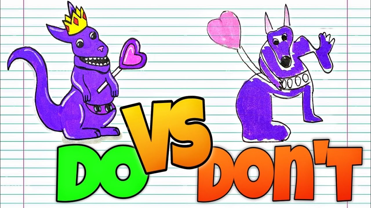 Do vs Don't Drawing Queen Bouncelia from Garten of Banban 4! Easy Step ...