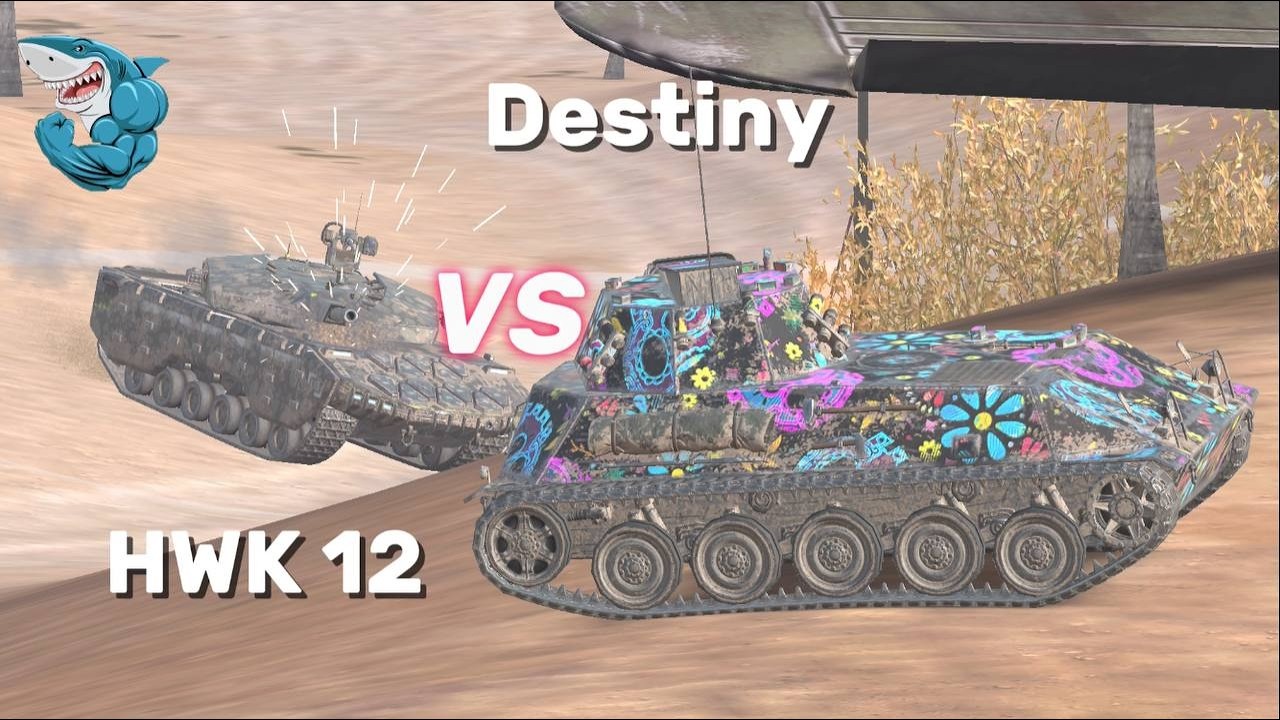 Destiny vs HWK 12 in the tournament 1vs1. WoT Blitz. Shark Gamer 🙁 ...
