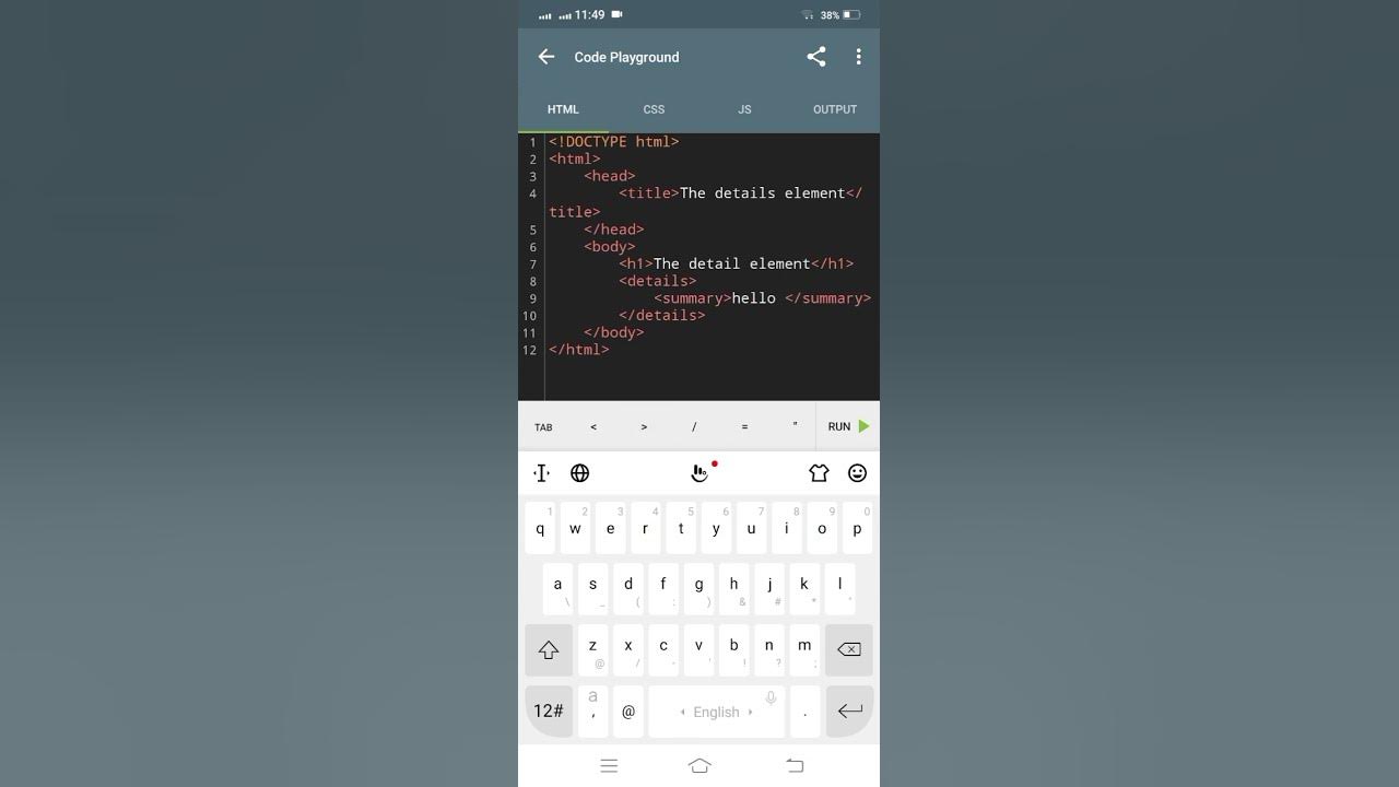 Details And Summary Tag In Html Basichtml Learnwithjk22 Htmlcode Htmltags Html5