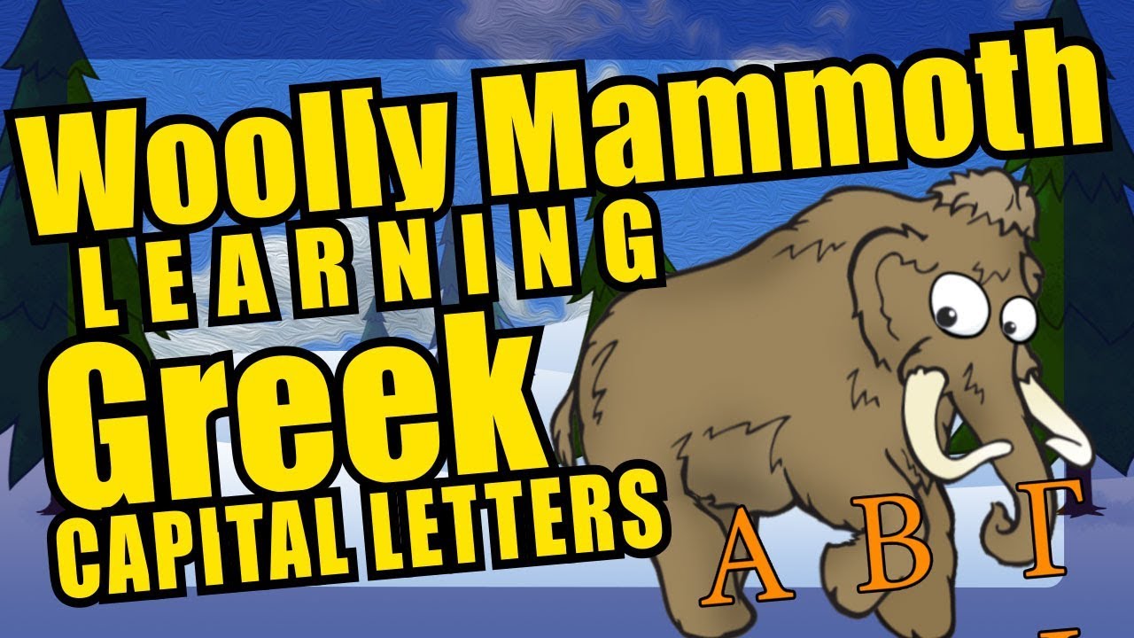 Greek Alphabet Woolly Mammoth Parade - Capital Letters - YouTube