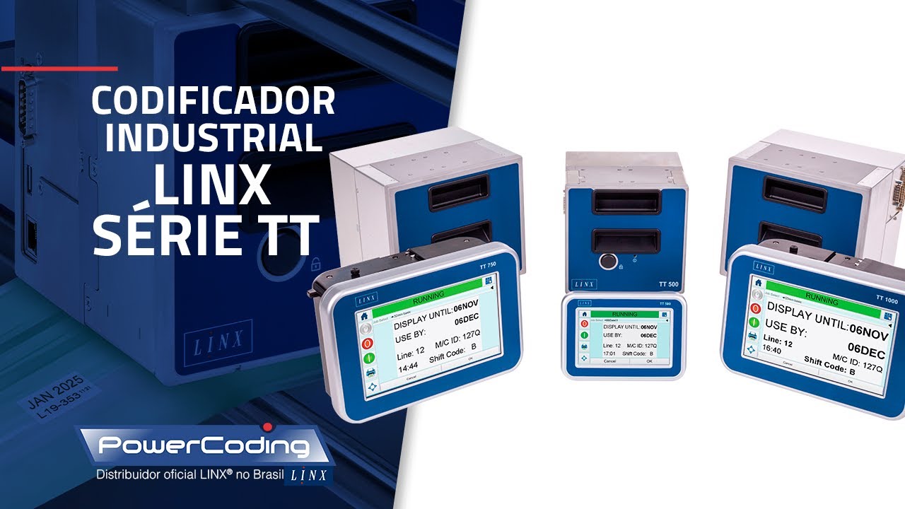 Codificador Industrial Linx Série TT - PowerCoding - YouTube