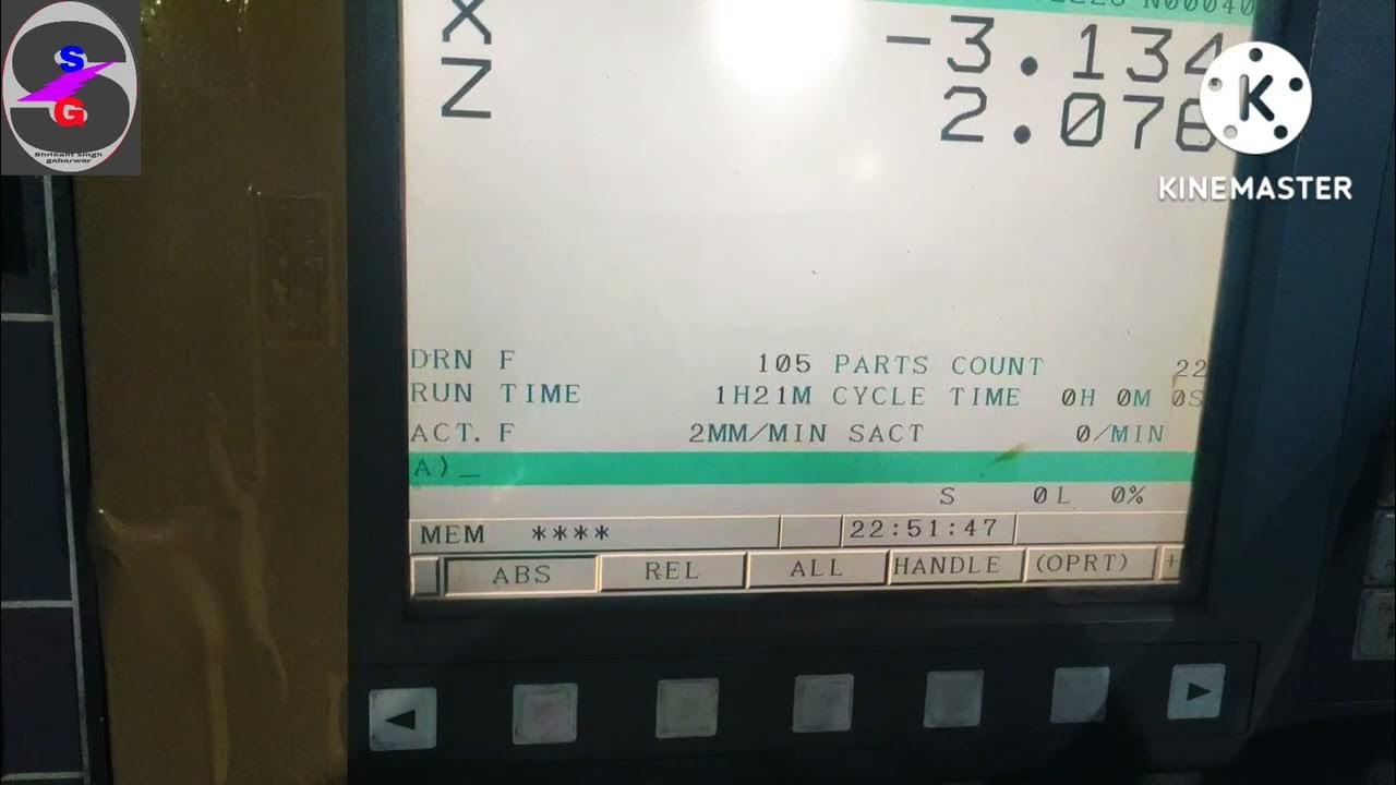 CNC PART COUNT #CNC MACHINE पर PART COUNT ZERO कैसे करें #cnc पर part ...