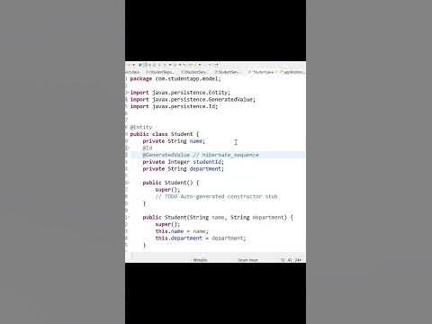 Auto-generate the Id in spring boot using @GeneratedValue # ...