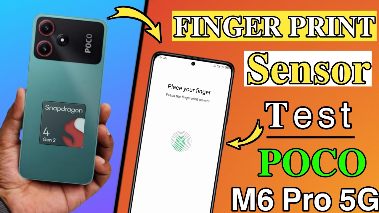 Poco M6 Pro 5g Fingerprint Sensor|| Poco m6 pro 5g Fingerprint Test ...