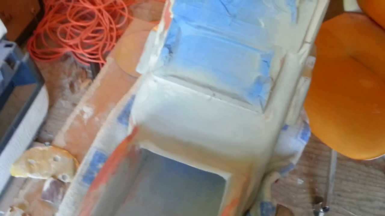 custom fiberglass center console pt.2 - YouTube