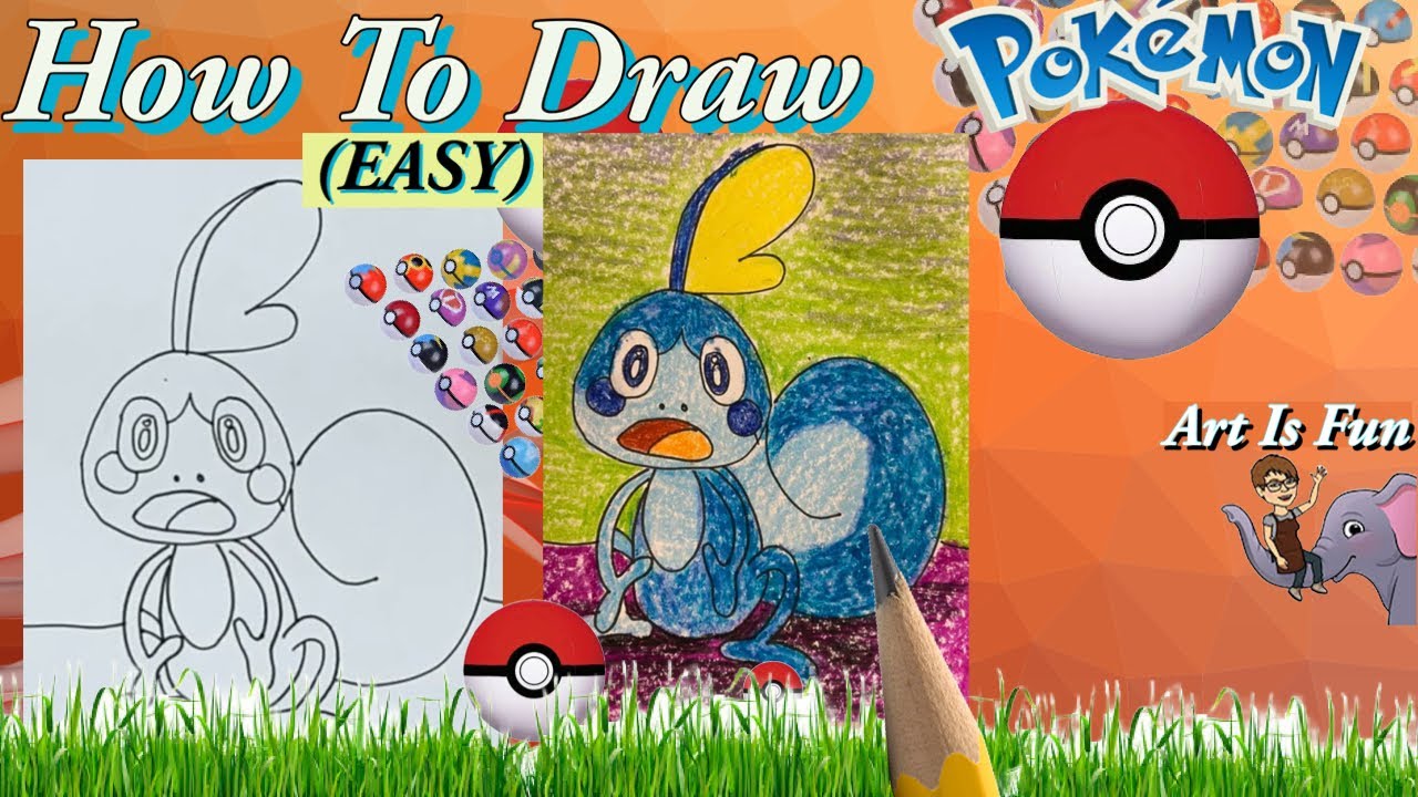 Sobble from Pokemon | Drawing for Beginners | Fun Drawing Tutorials ...