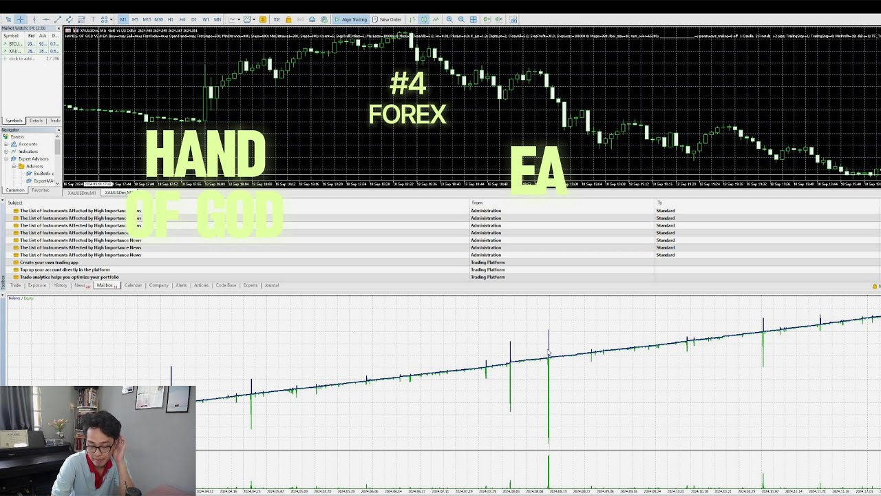 EA Forex Hand of God backtest dòng bot DCA Stop 60%/năm - YouTube