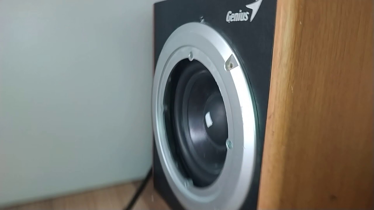 Genius subwoofer Excursion - YouTube