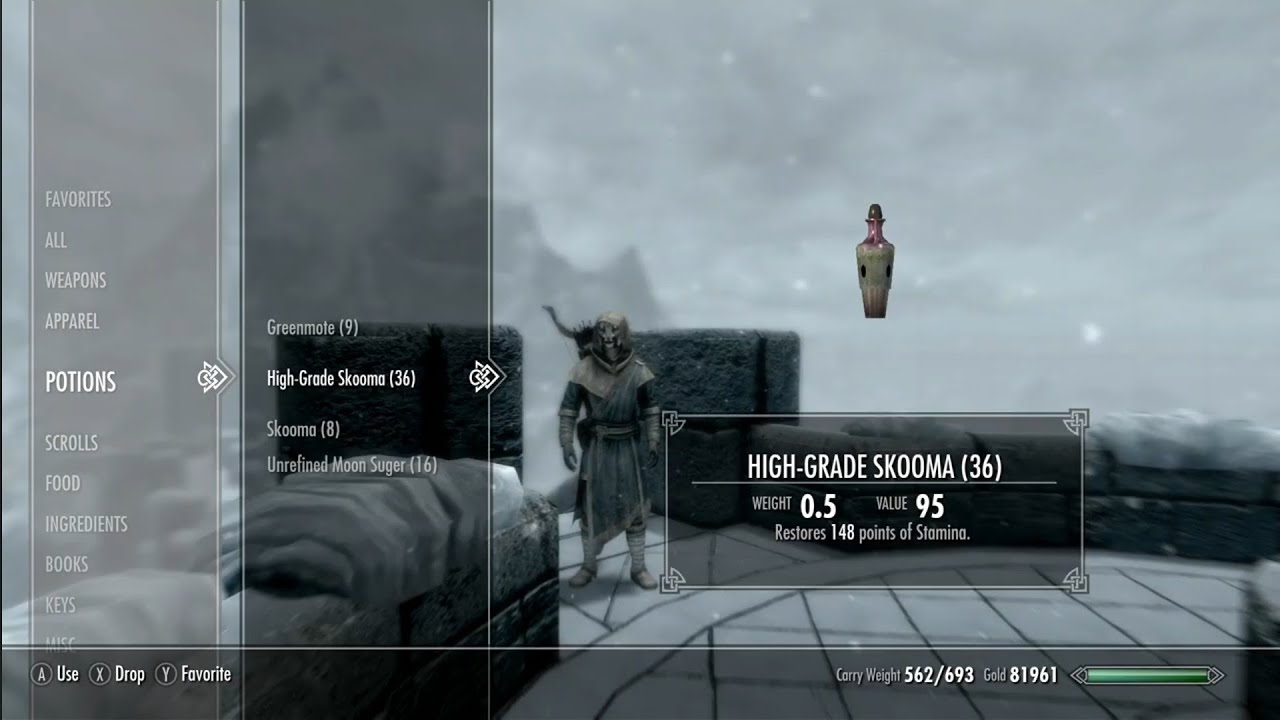 Skyrim narcotics: high grade skooma - YouTube