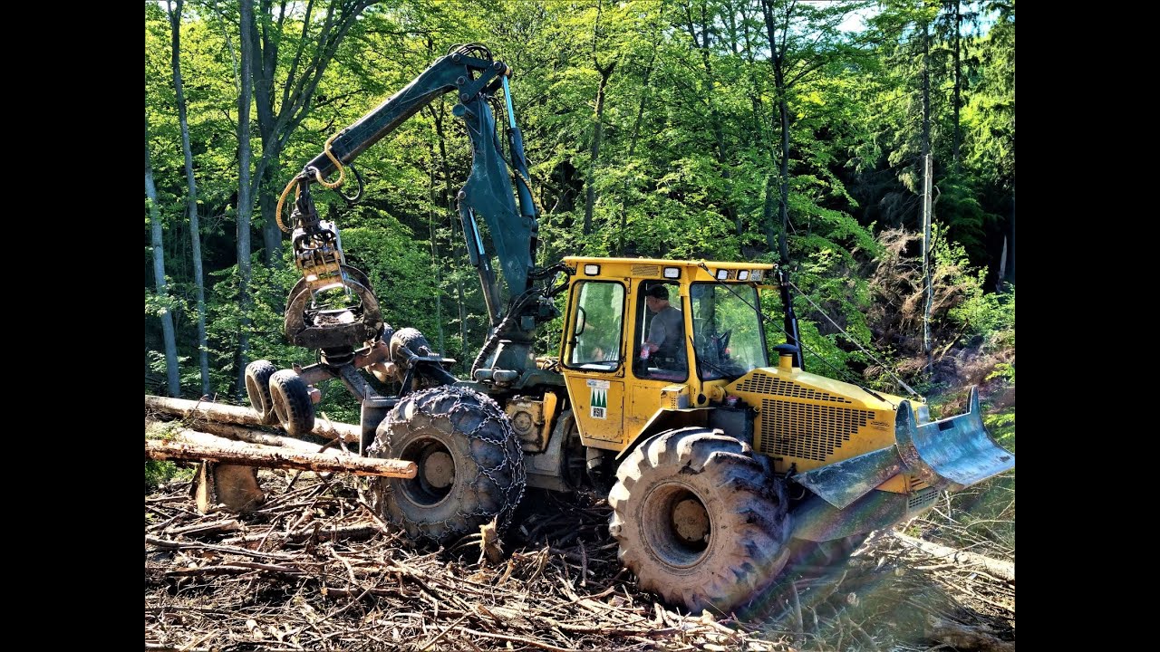 🌲 *SOUND on* • HSM 904 - 4WD - 2001 • Forstbetrieb Weuste • Skidder in ...