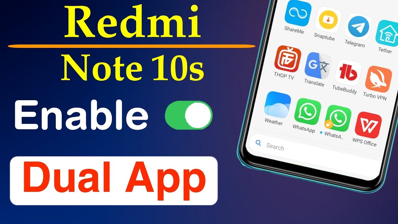 How to Enable Dual Apps in Redmi Note 10s | Redmi Note 10s Dual Apps ...
