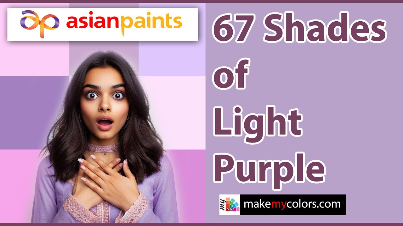 Exploring 67 Light Purple Shades by Asian Paints | Color Inspiration # ...