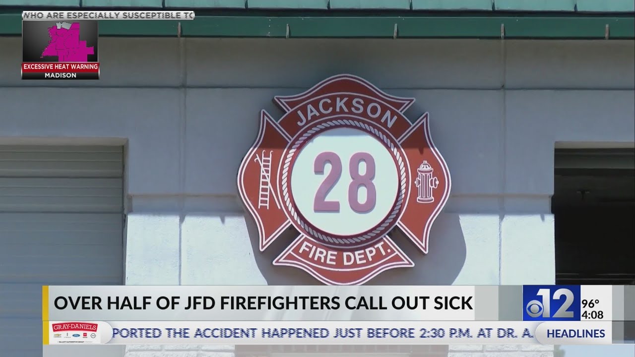 Jackson firefighters call out sick over salary disputes - YouTube