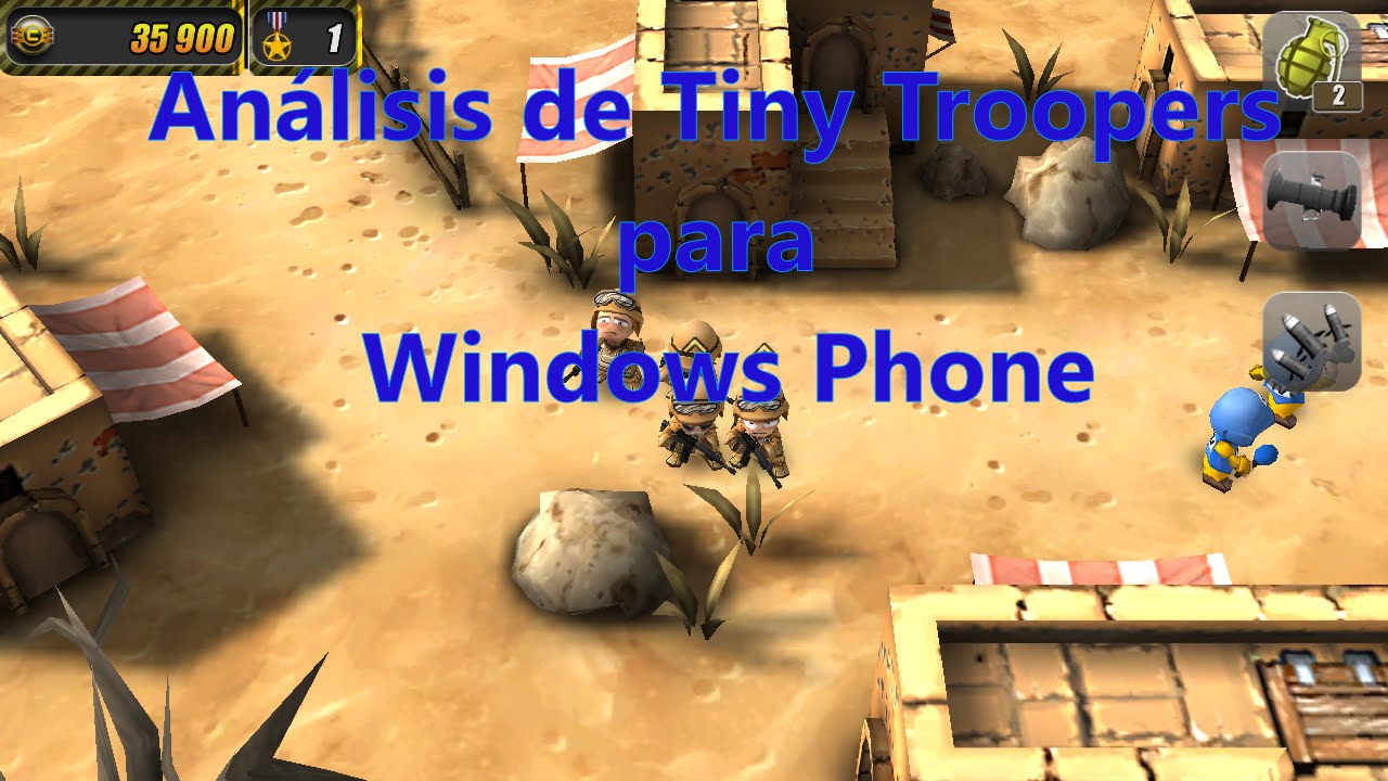 Análisis de Tiny Troopers para Windows Phone - YouTube