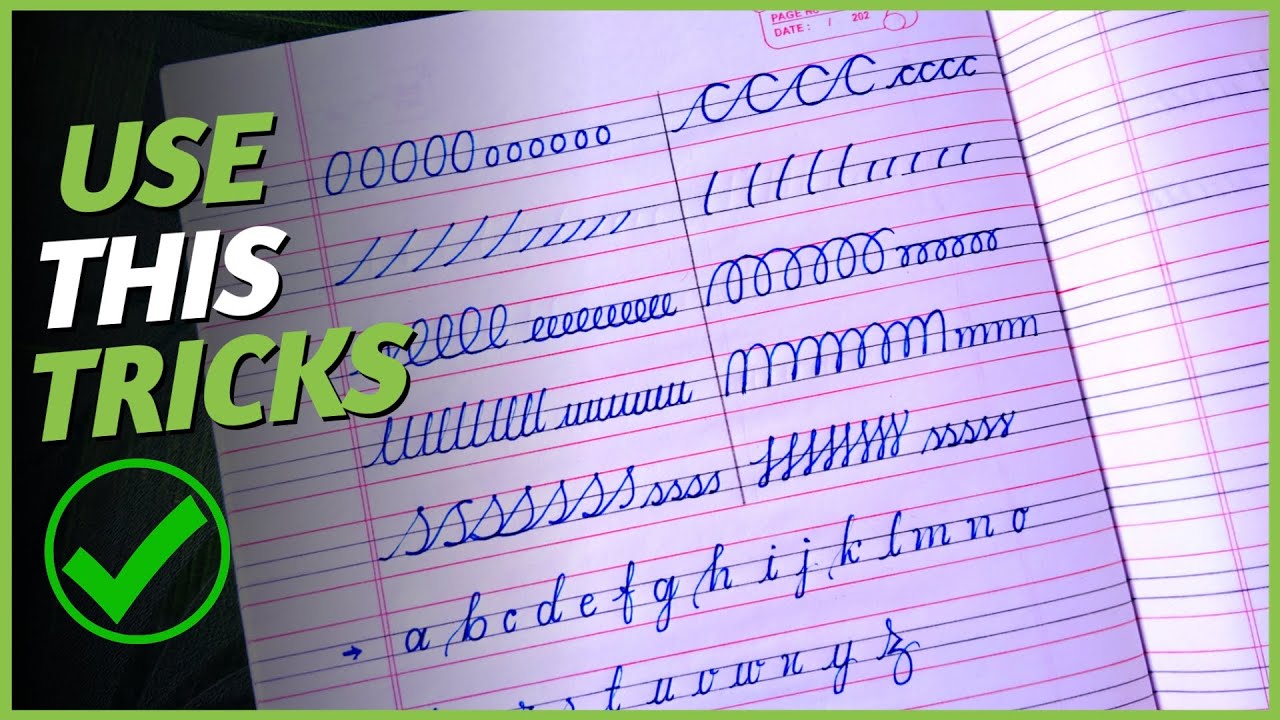MASTER Cursive Writing With SIMPLE Strokes and Shapes! - YouTube