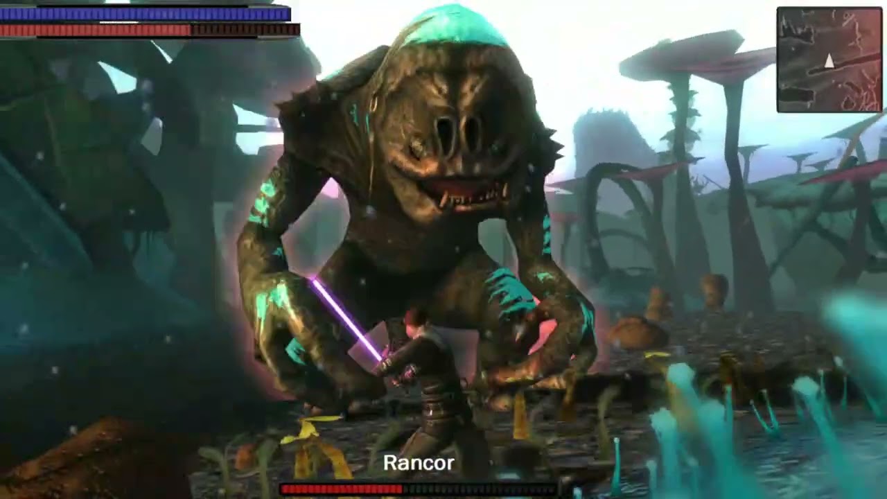 Star Wars the Force Unleashed Boss 9 Rancor - YouTube