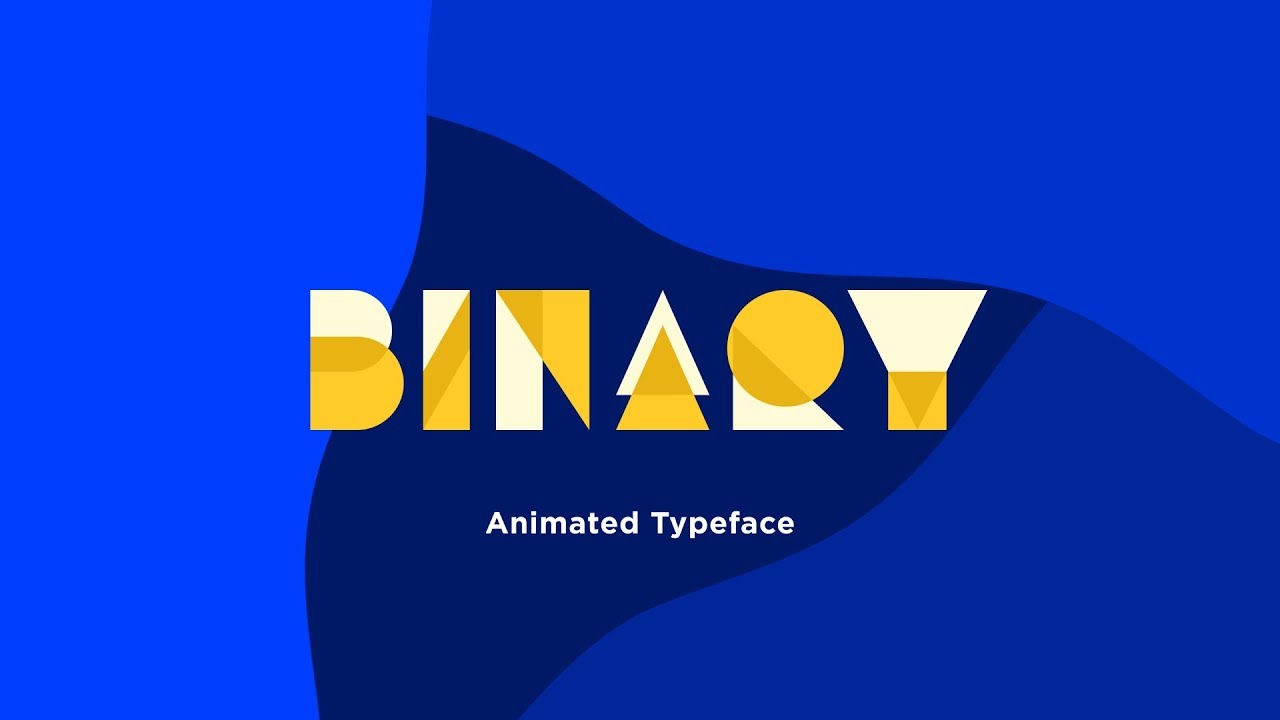 Binary - Animated Typeface - YouTube