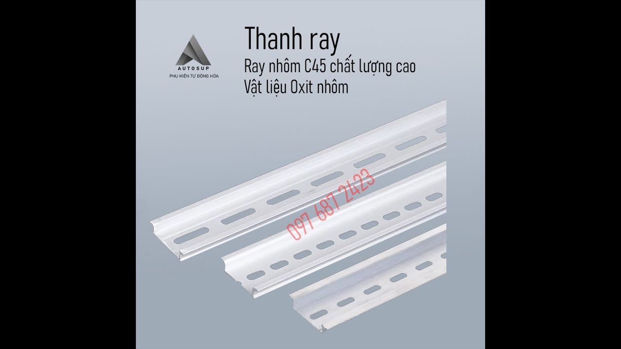 THANH RAY NHÔM, THANH RAY C35, DIN RAIL - YouTube