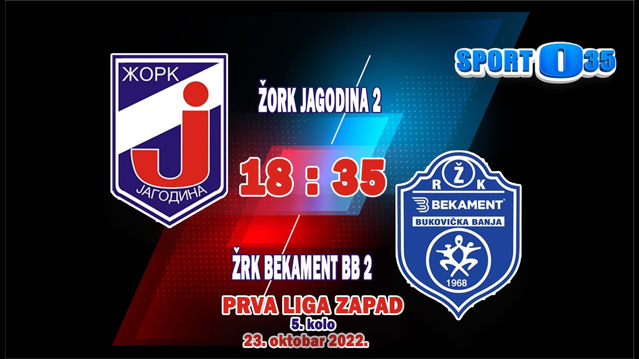 Rukomet || ŽORK Jagodina 2 - ŽRK Bekament BB 2 (cela utakmica) 18:35 ...