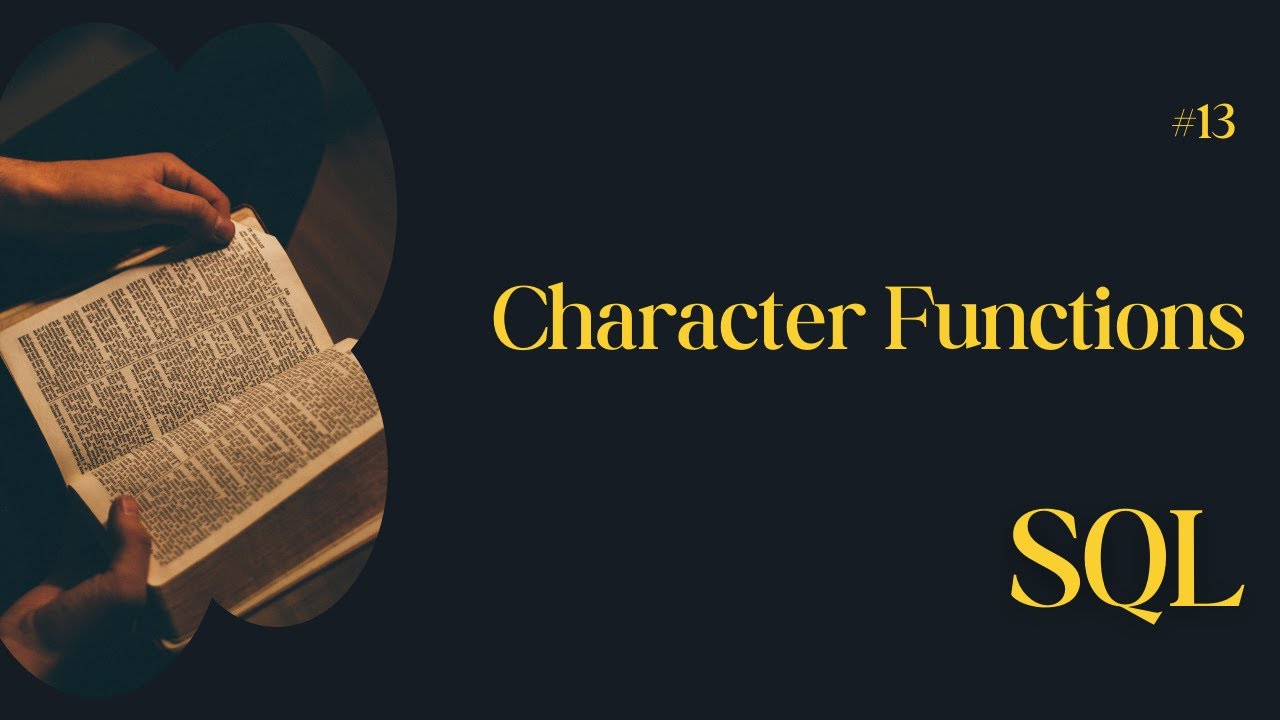 Character Functions in SQL - YouTube