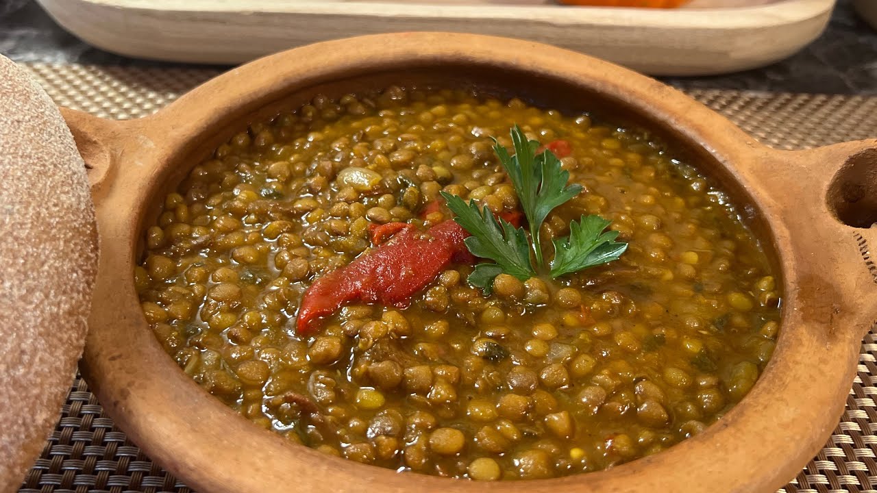 Lentilles au khli3 à la marocaine#العدس#recettefacile # - YouTube
