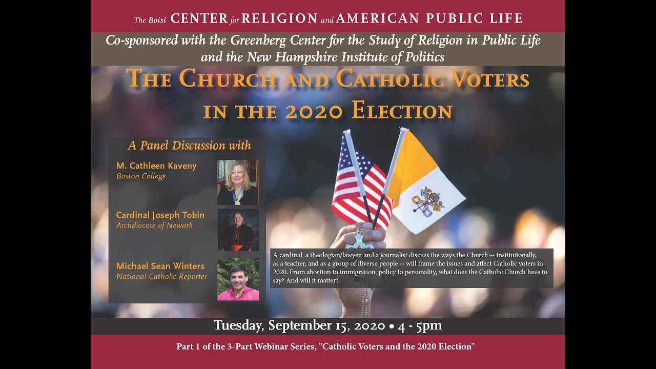 Webinar on The Church and Catholic Voters in the 2020 Election - YouTube