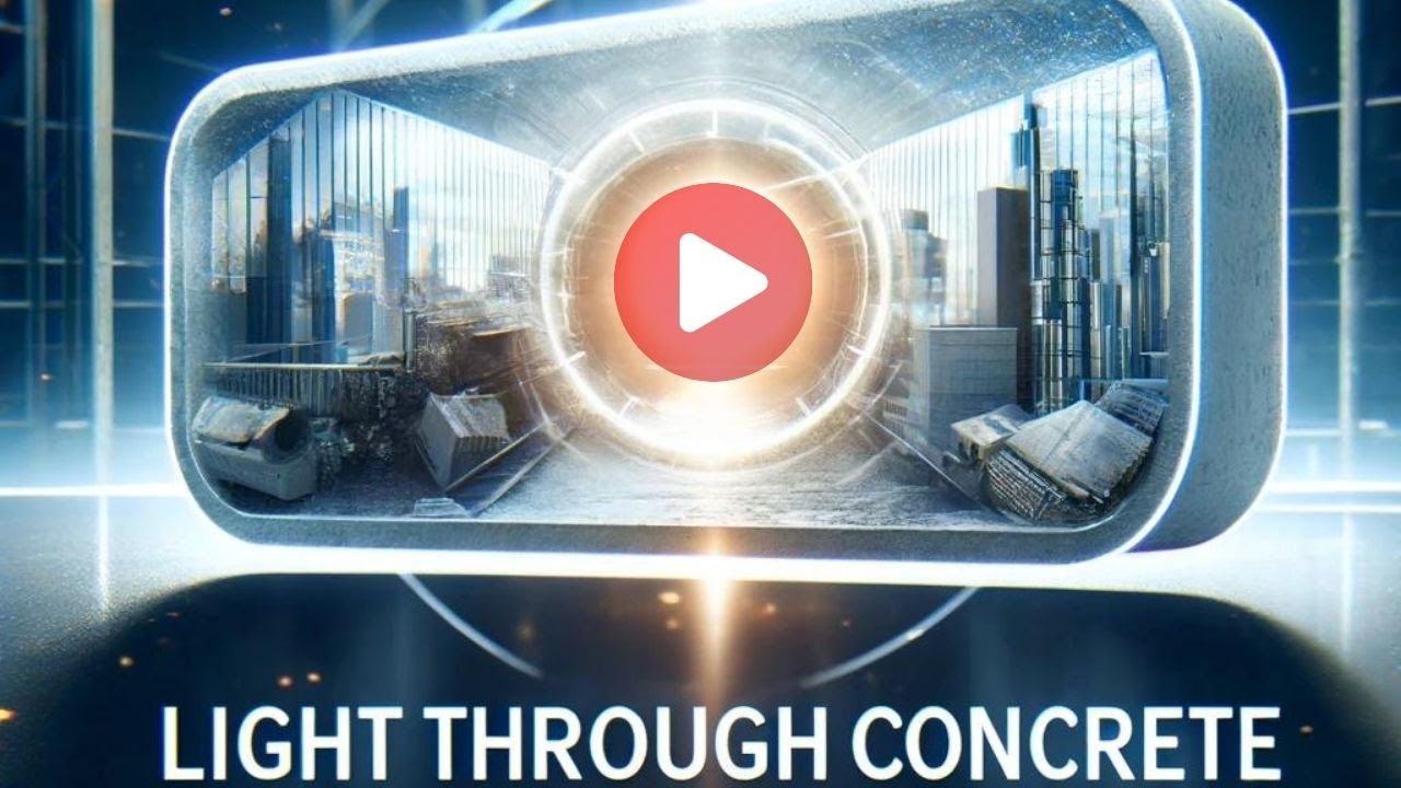 Light Through Concrete: The Magic of Translucent Concrete - YouTube