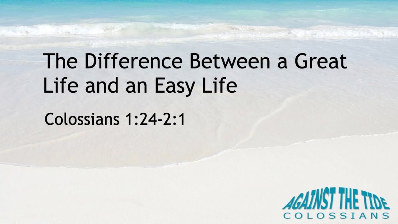 "The Difference Between a Great Life and an Easy Life" Contemporary ...