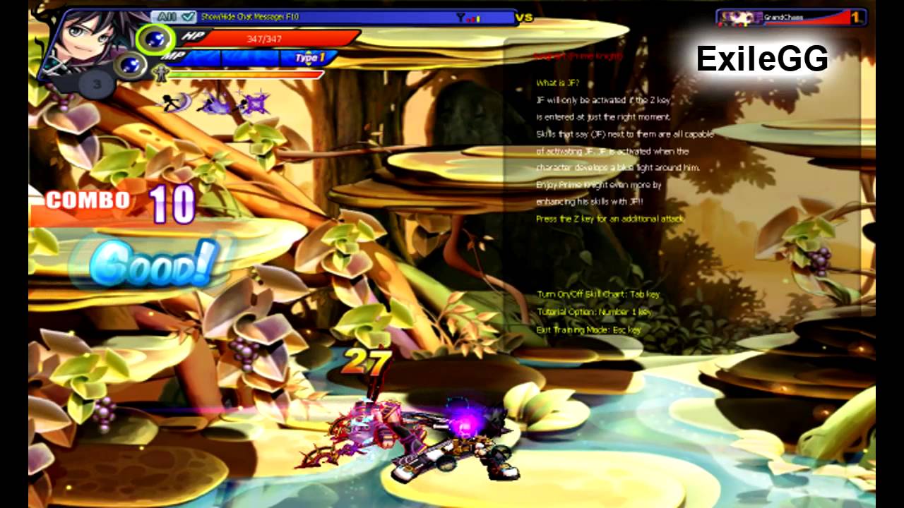 Grand Chase: ExileGG's Prime Knight Tutorial HD - YouTube