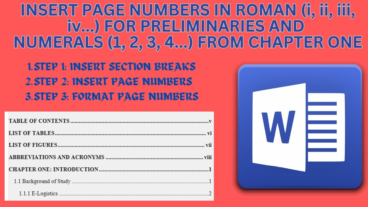 How For Insert Pages In Roman i Ii Iii And Numerals 1 2 30 In How For Insert Pages In Roman i Ii Iii And Numerals 1 2 30 In