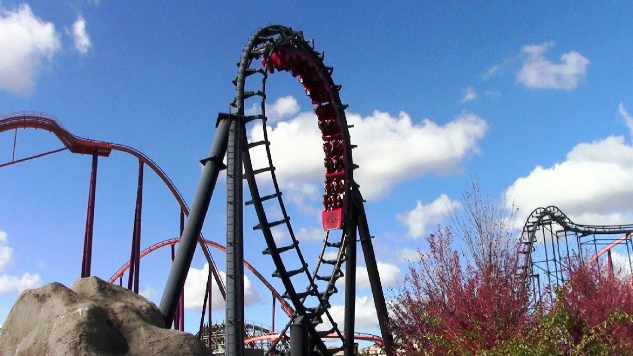 Demon off-ride HD Six Flags Great America - YouTube