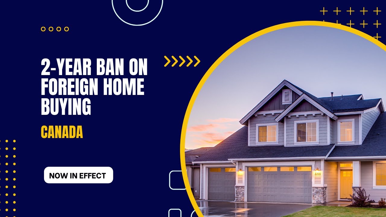 Two-Year Ban on Non-Canadian Home Buying Takes Effect in Canada - YouTube
