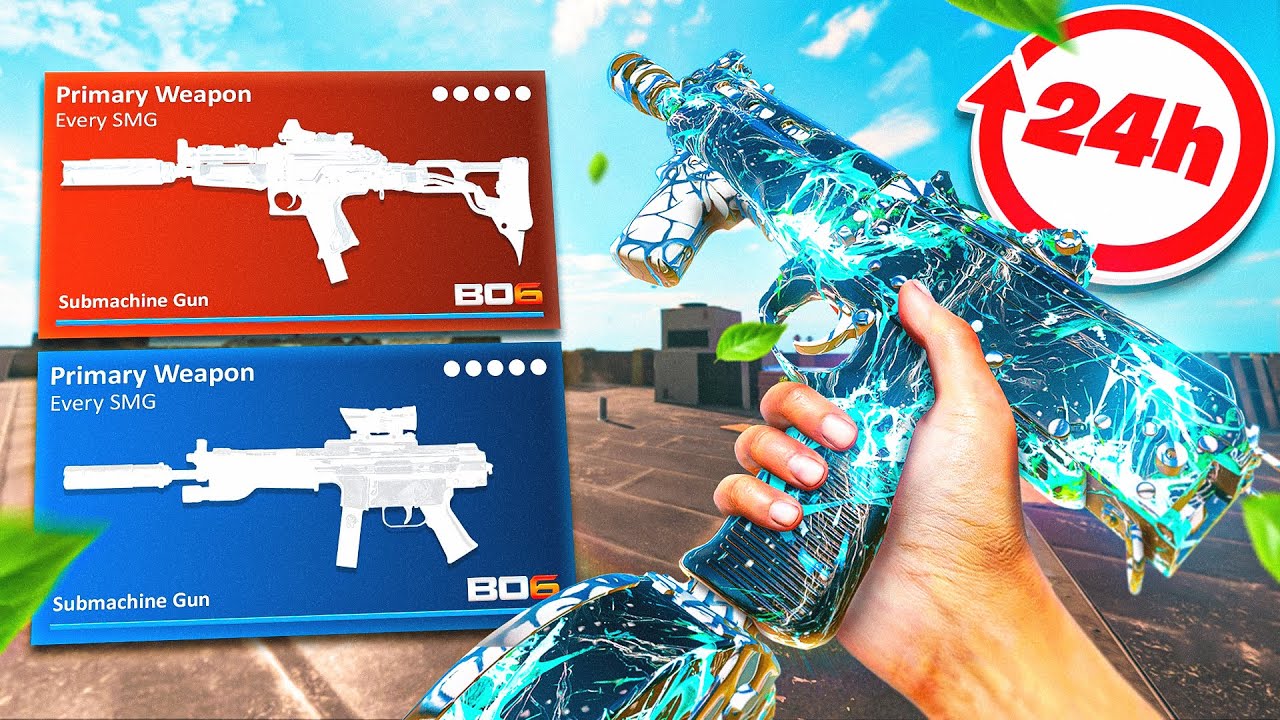 I Won Warzone with EVERY BO6 SMG IN 24 HOURS.. (COD CHALLENGE) - YouTube