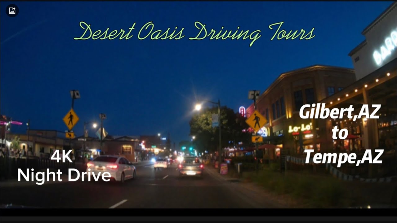 4K Roadscapes: Night Drive | Gilbert, AZ - YouTube