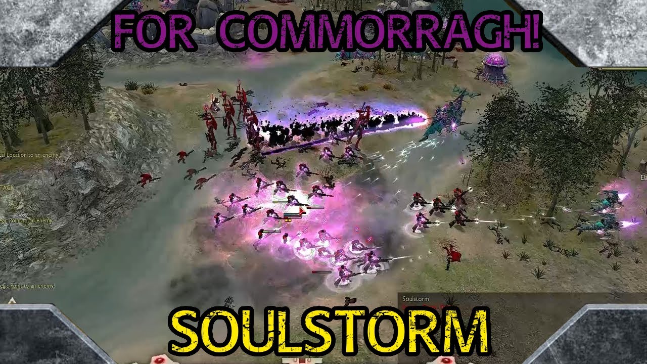 Warhammer 40,000: Dawn of War Soulstorm - Dark Eldar vs Eldar - YouTube