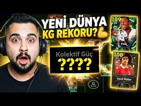 109 Pelé ve 108 Gerd Müller ile Yeni Dünya Kolektif Güç Rekorunu Kırdım! 💪🏻334? 😱 eFootball Mobile