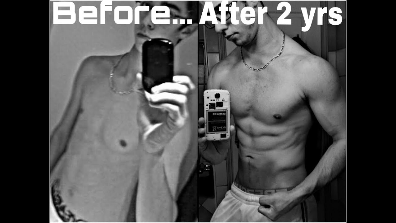 Ectomorph Natural Body Transformation - 2 years (16-18 Year Old ) - YouTube