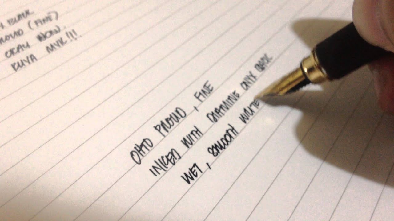 Ohto Proud (Fine) Writing Sample - YouTube