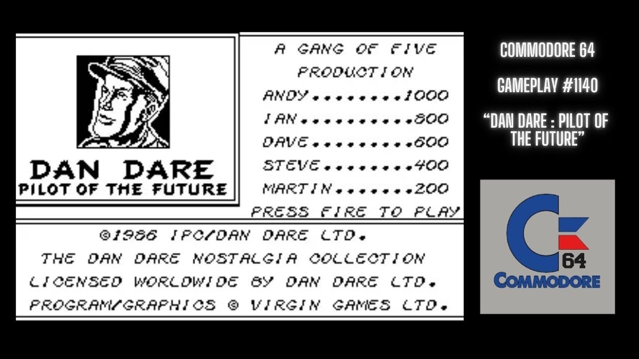 Dan Dare : Pilot Of The Future (Commodore 64 / Gameplay #1140) - YouTube