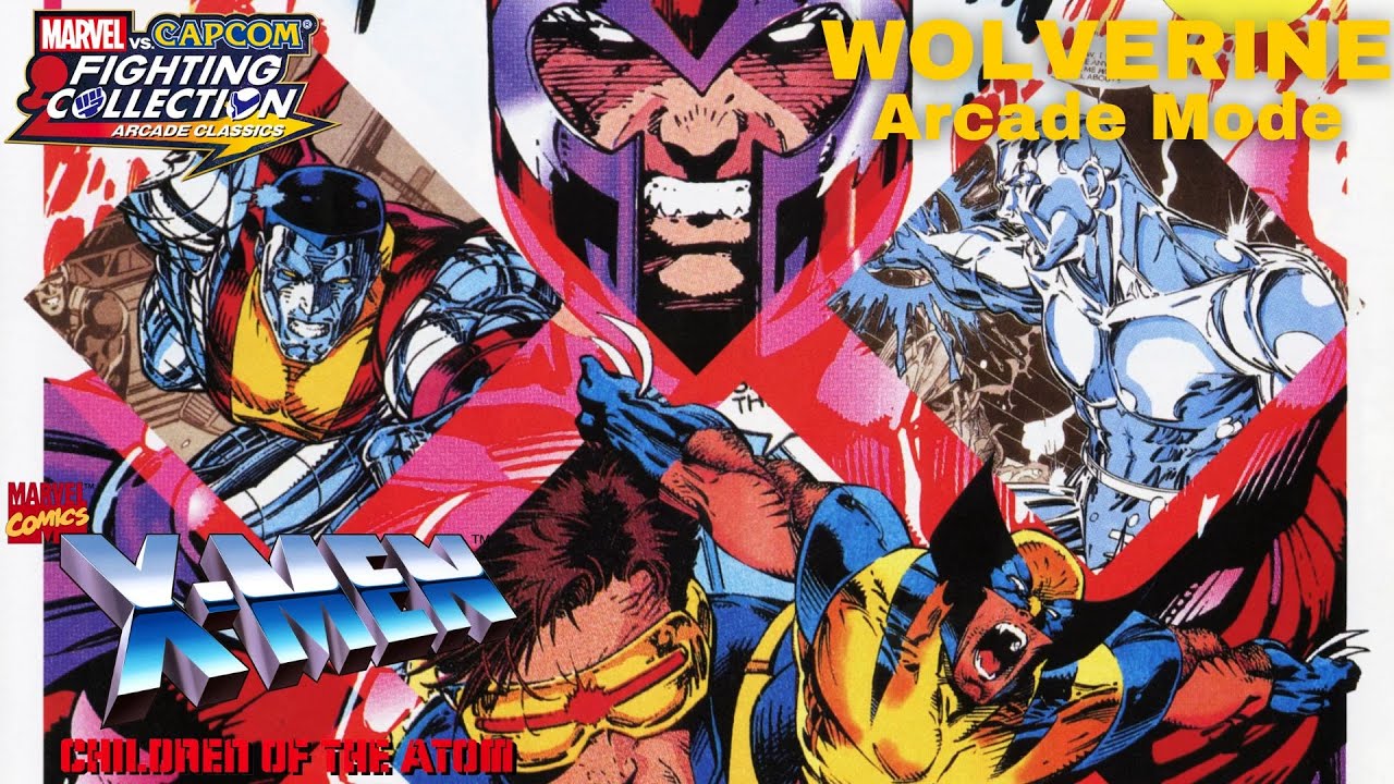 WOLVERINE Arcade Mode - X-Men: Children of the Atom - MVCFC - YouTube