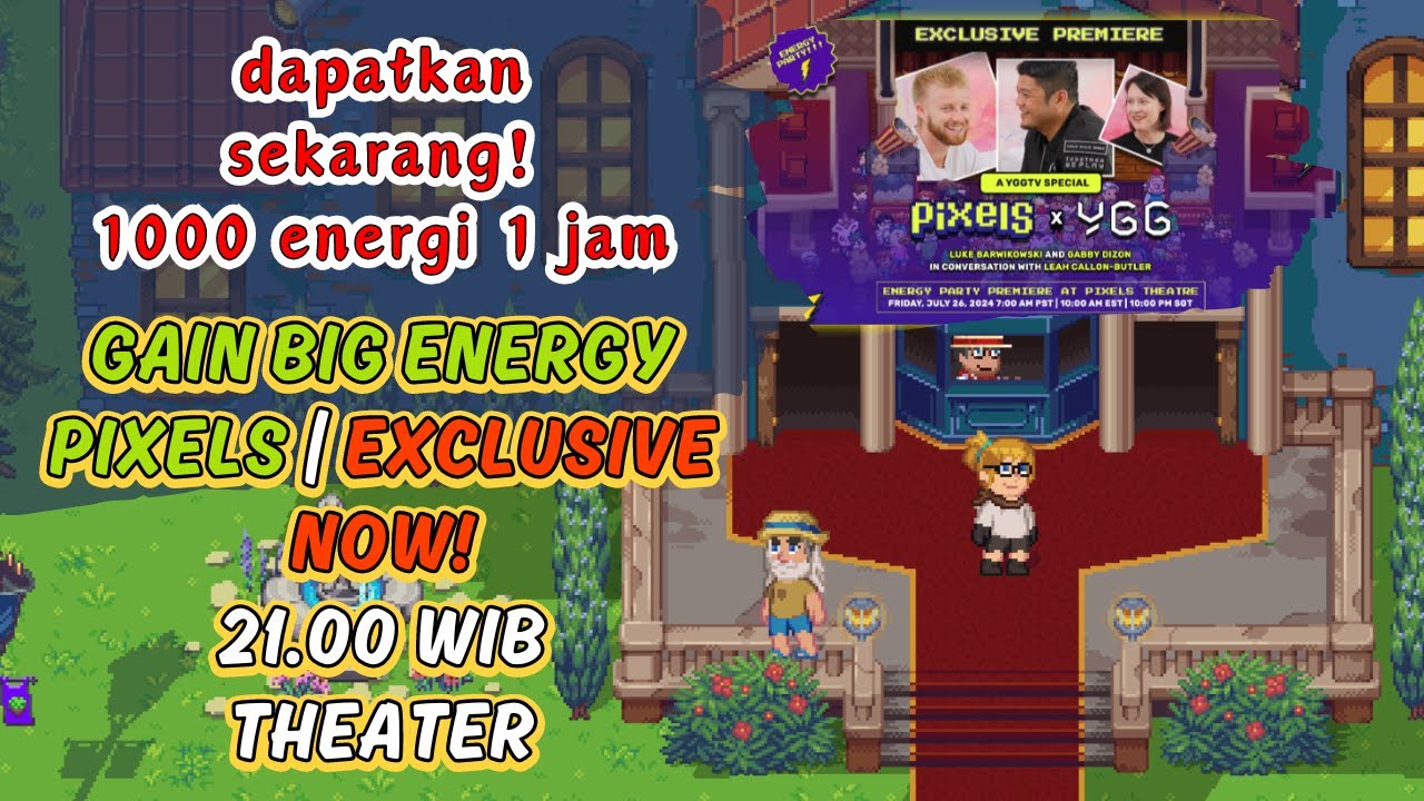 Pemula Game NFT - PIXELS's Event GAIN BIG ENERGY PIXELS | EXCLUSIVE NOW ...