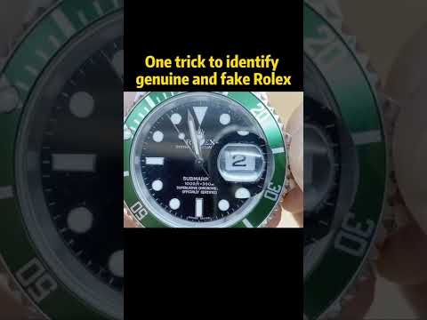 Trick to know when a Rolex is Real or Fake