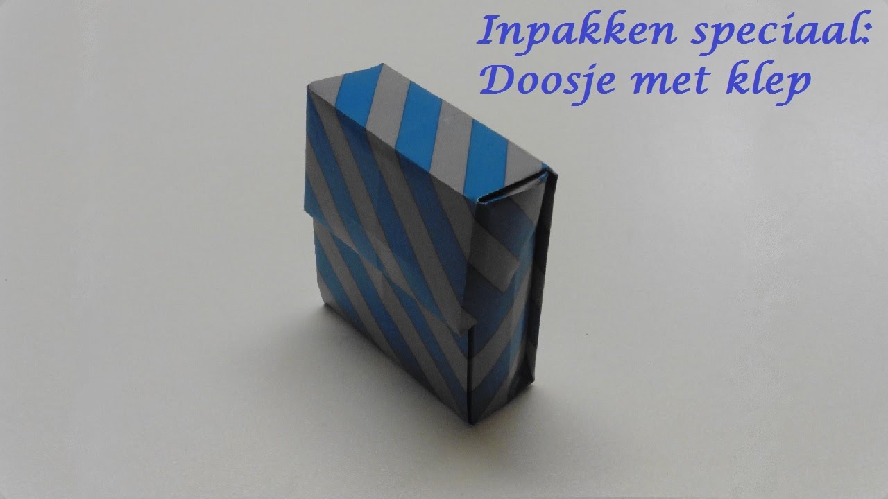 Inpakken speciaal: Doosje met klep - YouTube