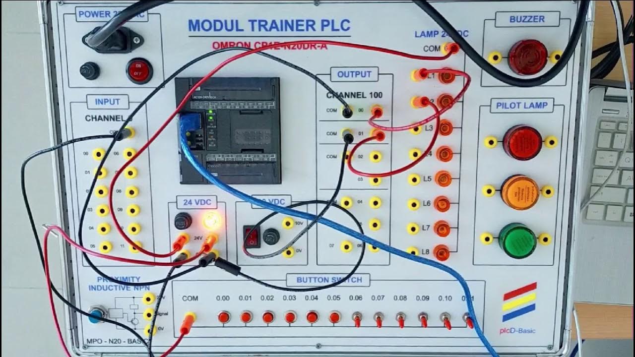 PLC OMRON CP1E Rangkaian Dikontrol Berurutan Otomatis dengan CX ...