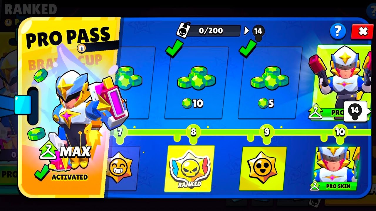 BRAWL STARS: MAXED OUT PRO PASS & EPIC SKIN SHOWCASE! - YouTube