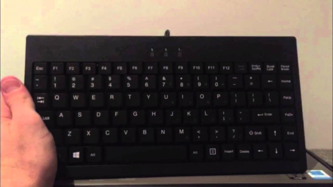 Adesso Easy Touch 110 Mini Keyboard - No More Pain Ergonomics - YouTube
